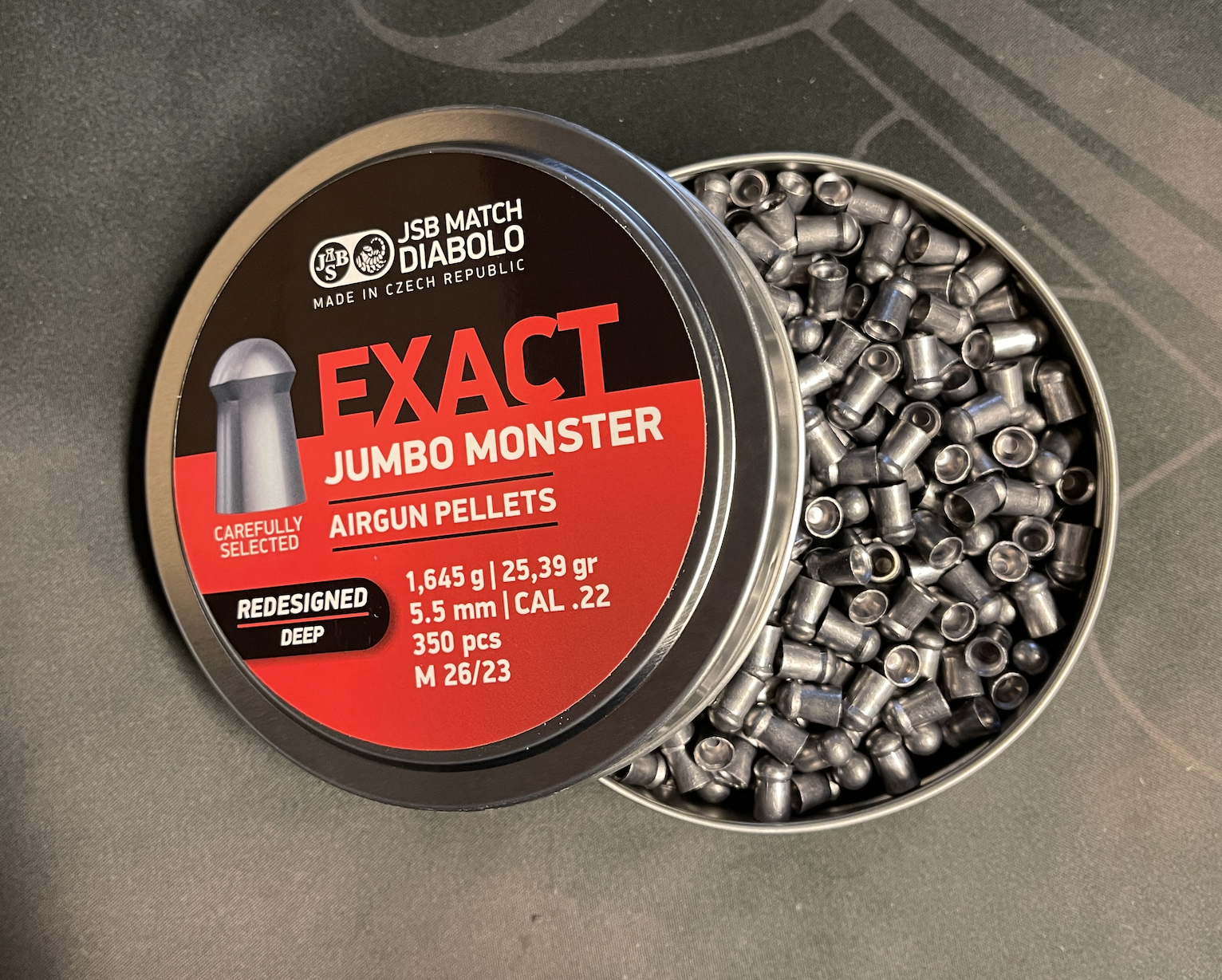 JSB Exact Jumbo Monster Redesigned Deep .22 (350st)