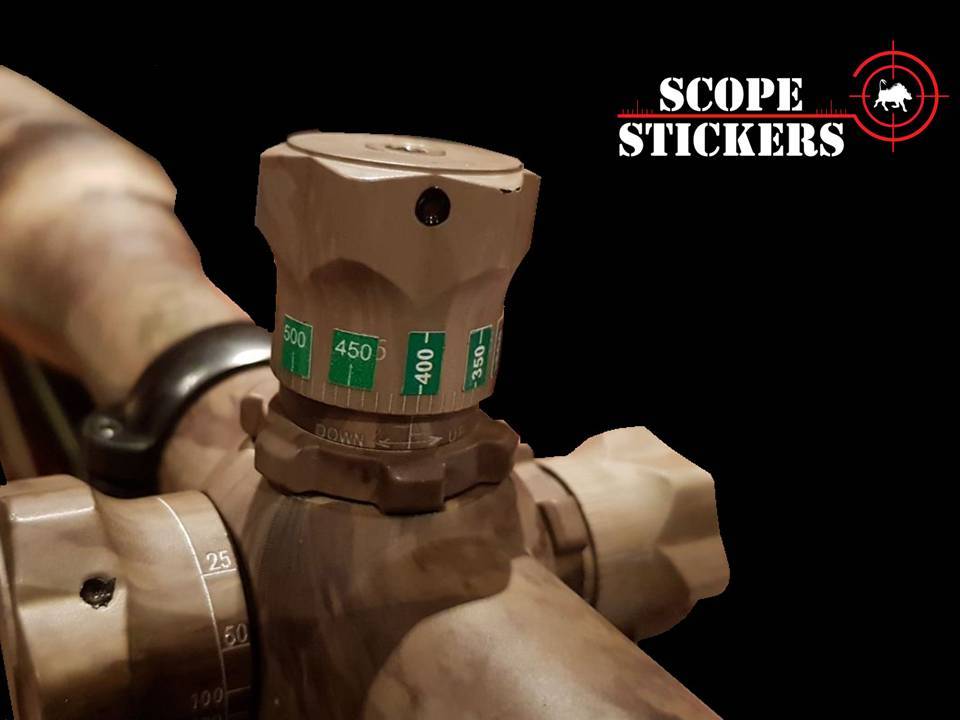 Scope Stickers 400m rifle