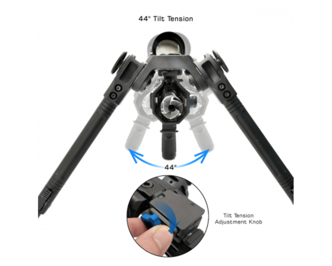 UTG OVER BORE BIPOD, 7"-11" CENTER HEIGHT, PICATINNY