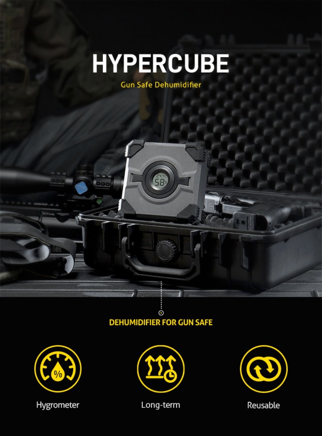 Silent Dry Hypercube Dehumidifier (M 800g)